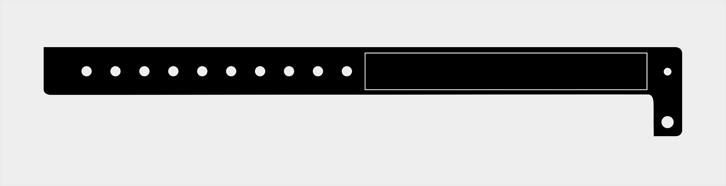 Custom Printed Straight Vinyl Wristbands | Pac Wristbands