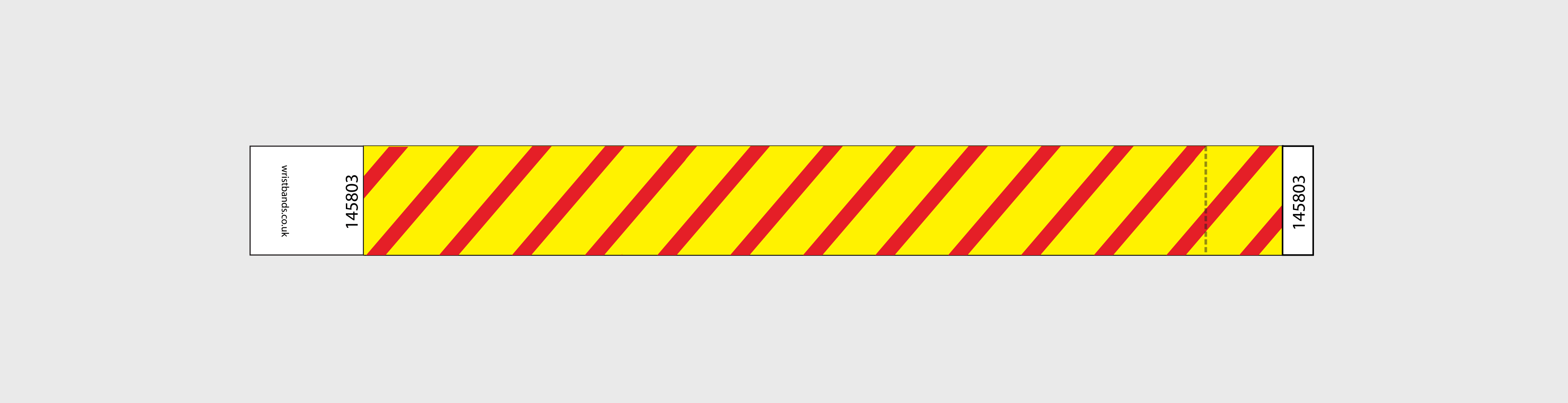 Custom Striped Tyvek Wristbands | Wristbands.co.uk